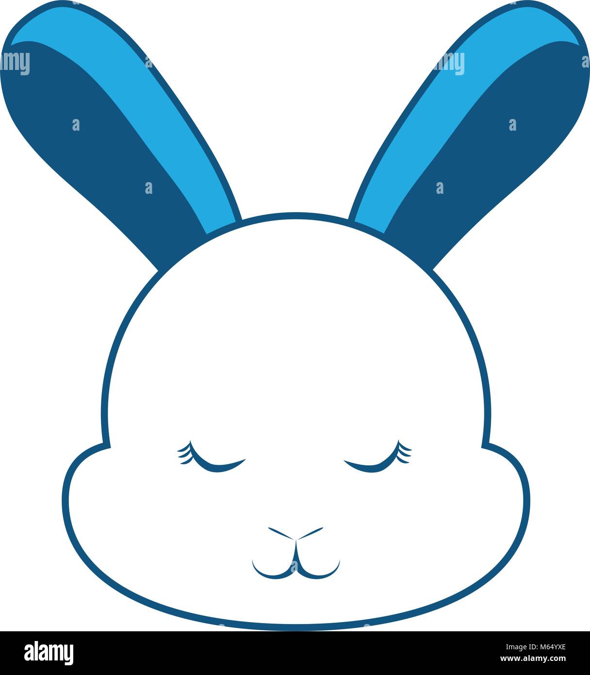 Cute rabbit icon Stock Vector Image & Art - Alamy