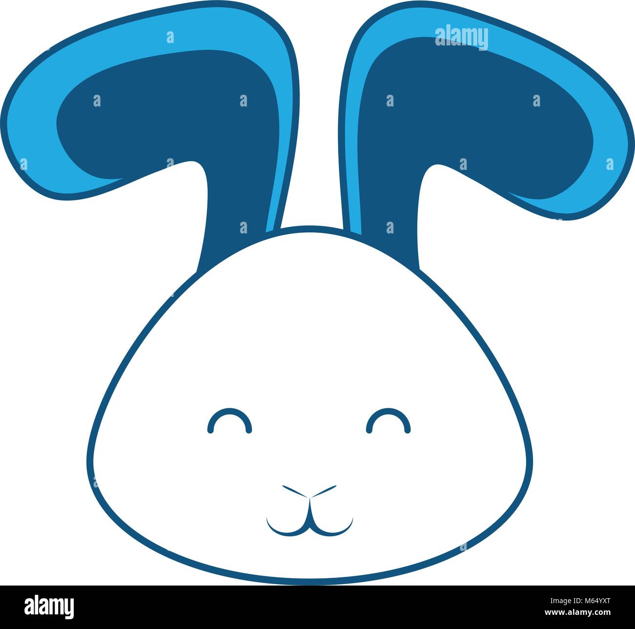 Cute rabbit icon Stock Vector Image & Art - Alamy