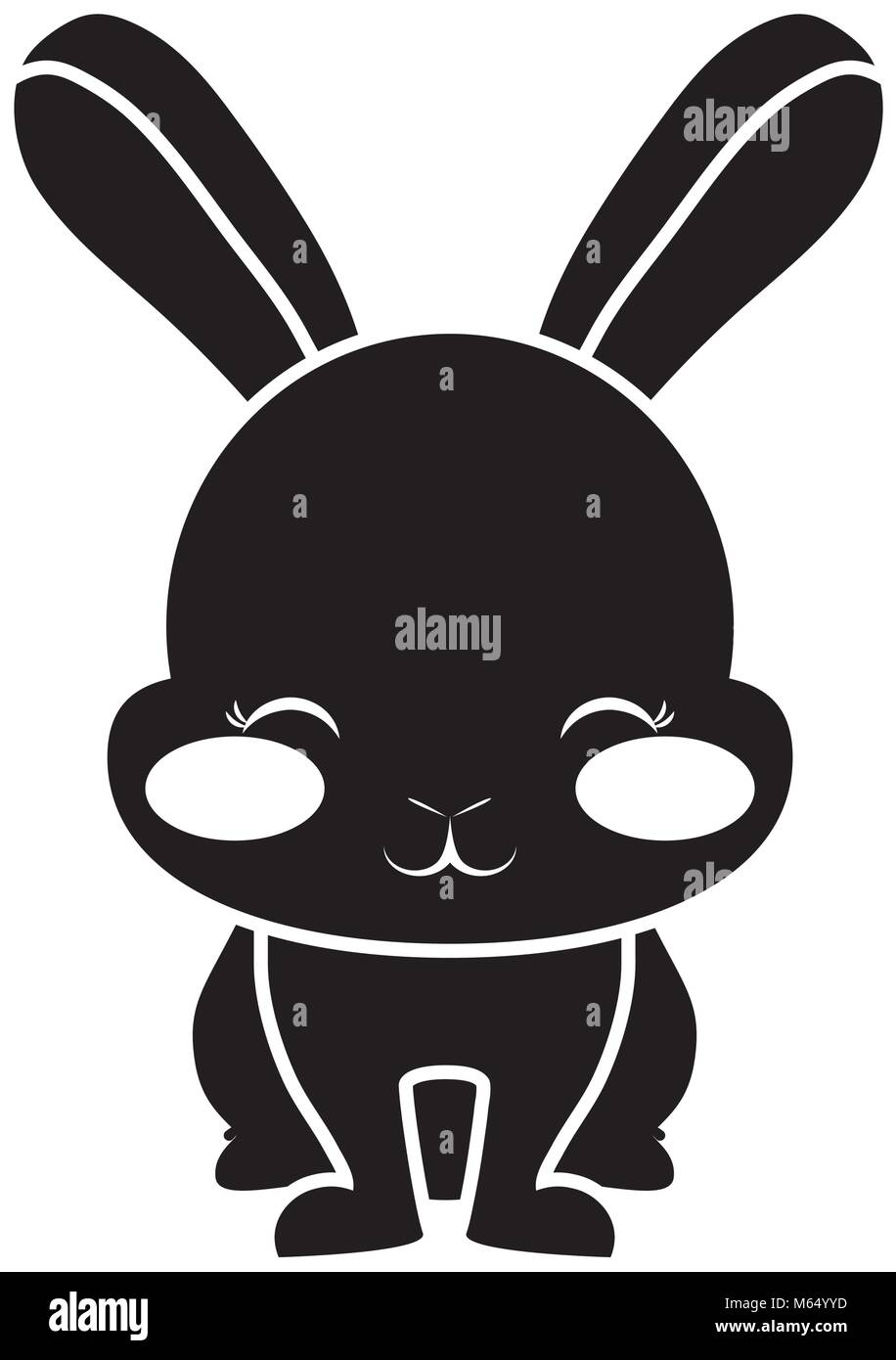 Cute rabbit icon Stock Vector Image & Art - Alamy