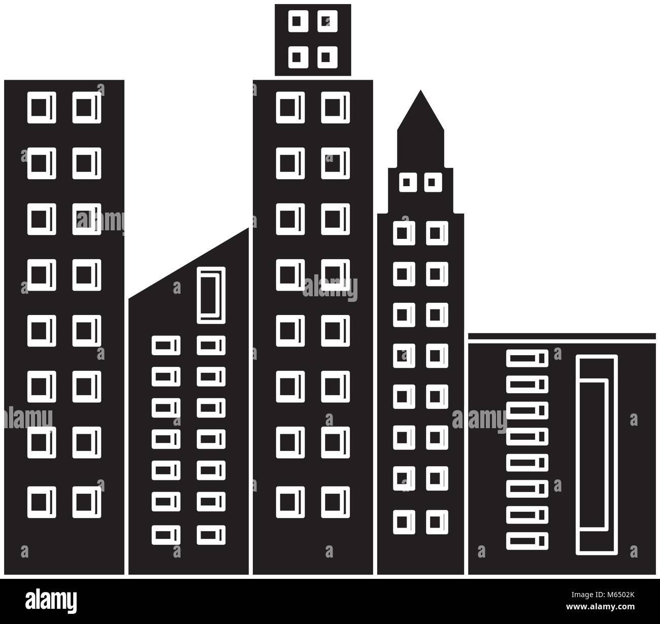 city buildings icon image Stock Vector Image & Art - Alamy