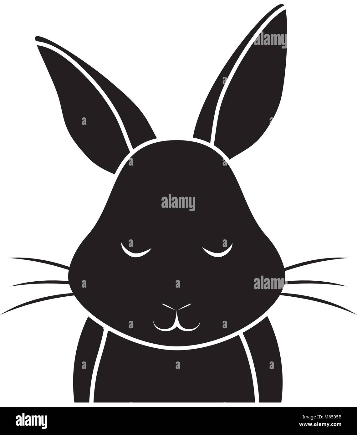 Cute rabbit icon Stock Vector Image & Art - Alamy