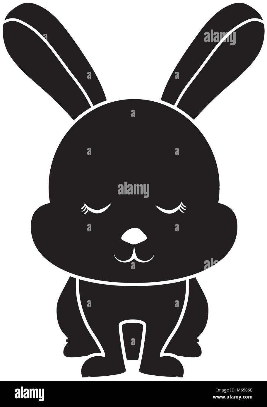 Cute rabbit icon Stock Vector Image & Art - Alamy