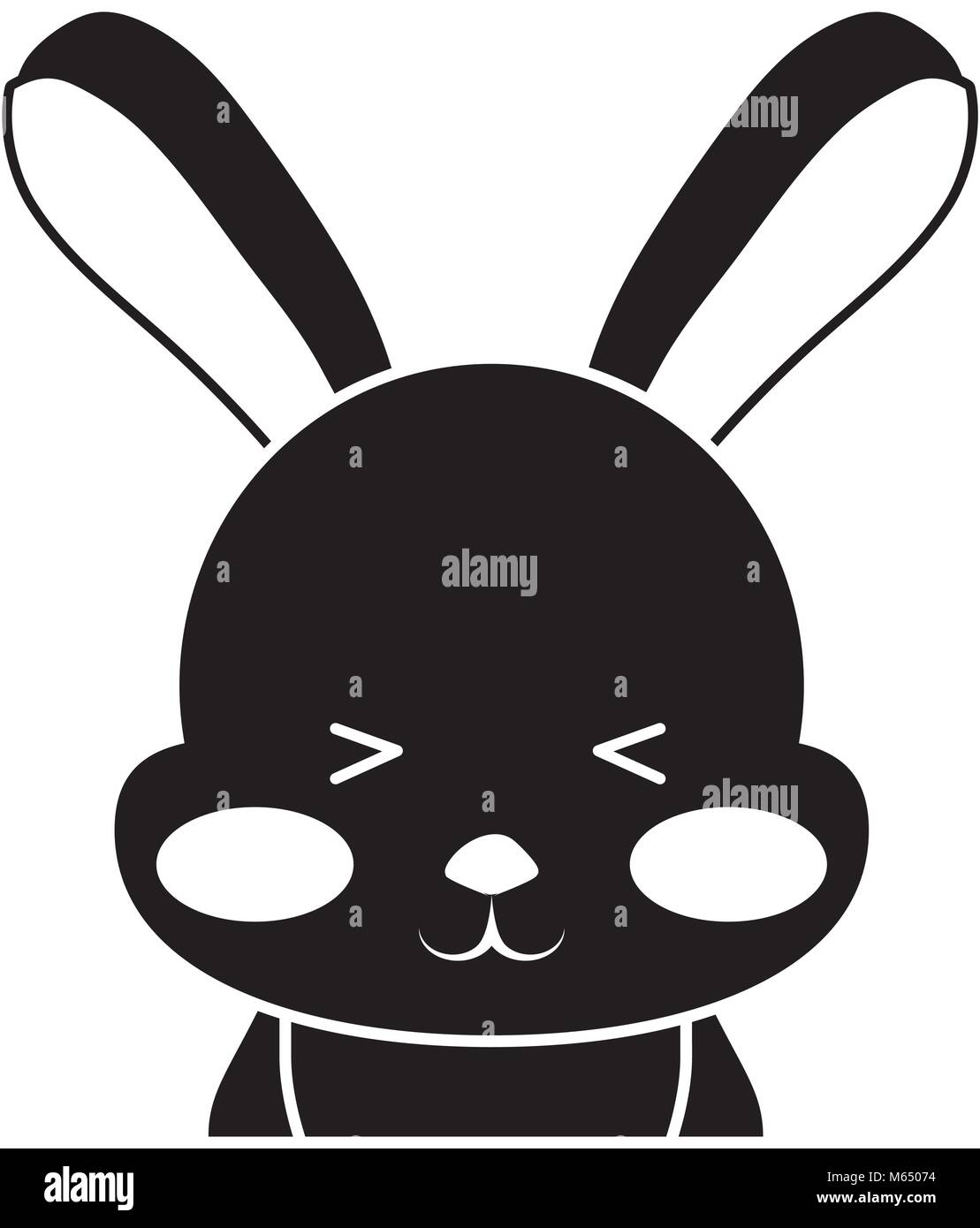 Cute rabbit icon Stock Vector Image & Art - Alamy