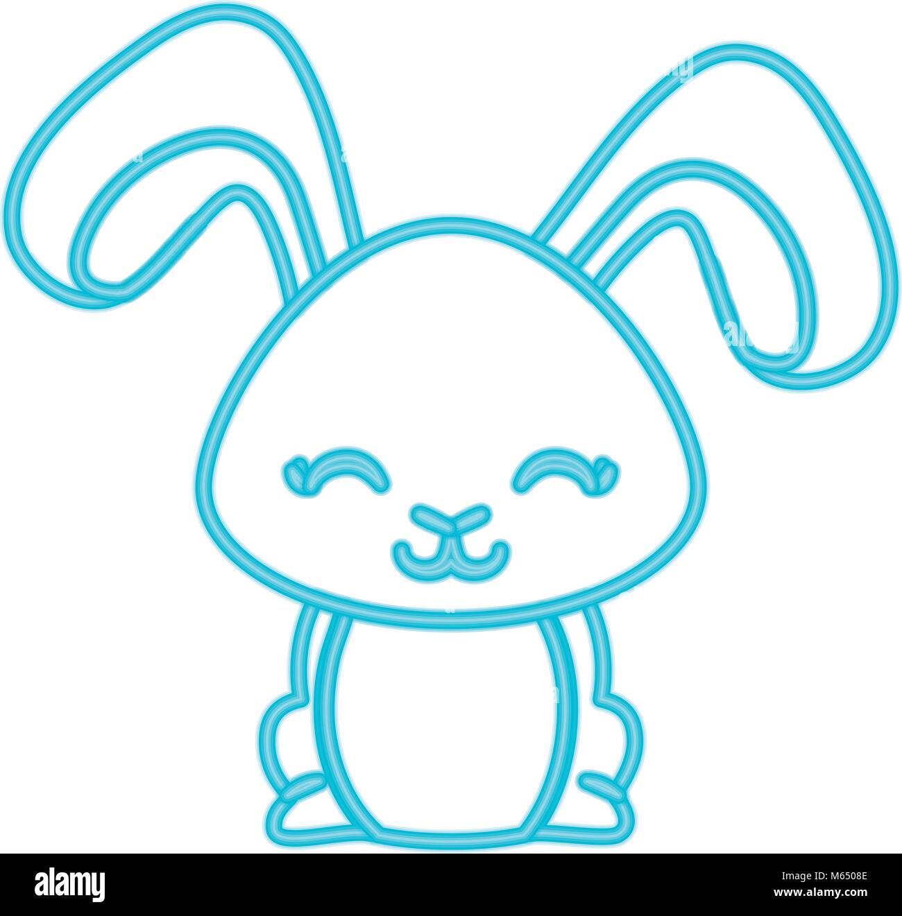 Cute rabbit icon Stock Vector Image & Art - Alamy