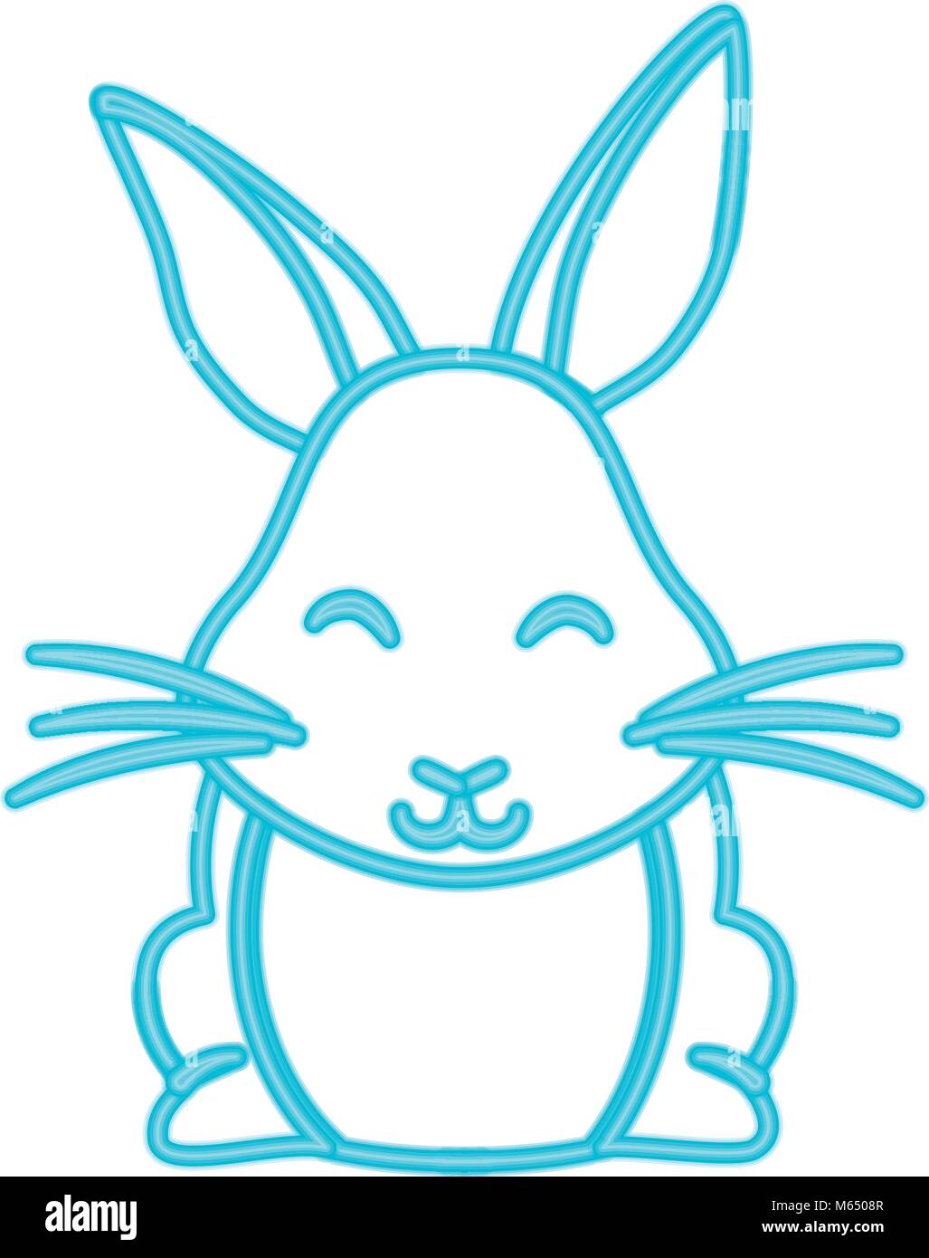 Cute rabbit icon Stock Vector Image & Art - Alamy