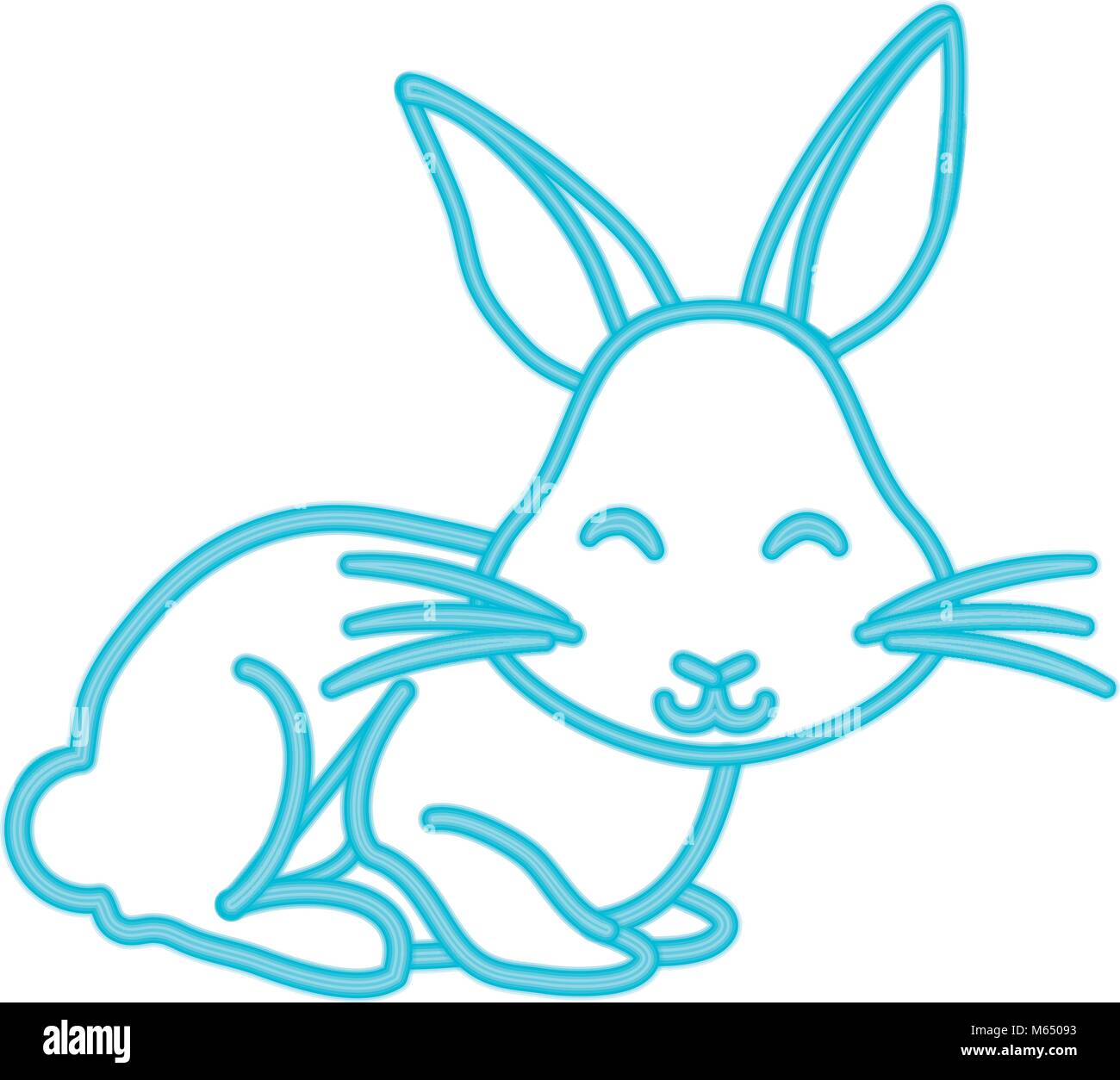 Cute rabbit icon Stock Vector Image & Art - Alamy