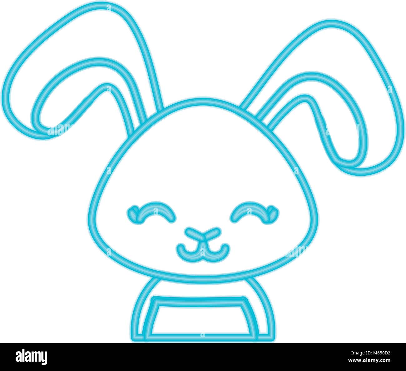 Cute rabbit icon Stock Vector Image & Art - Alamy