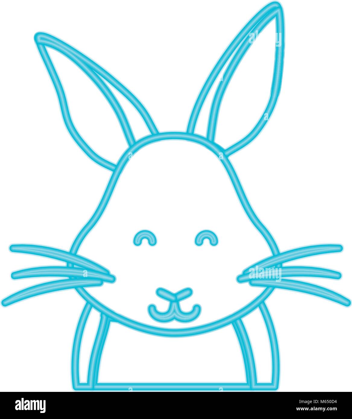 Cute rabbit icon Stock Vector Image & Art - Alamy