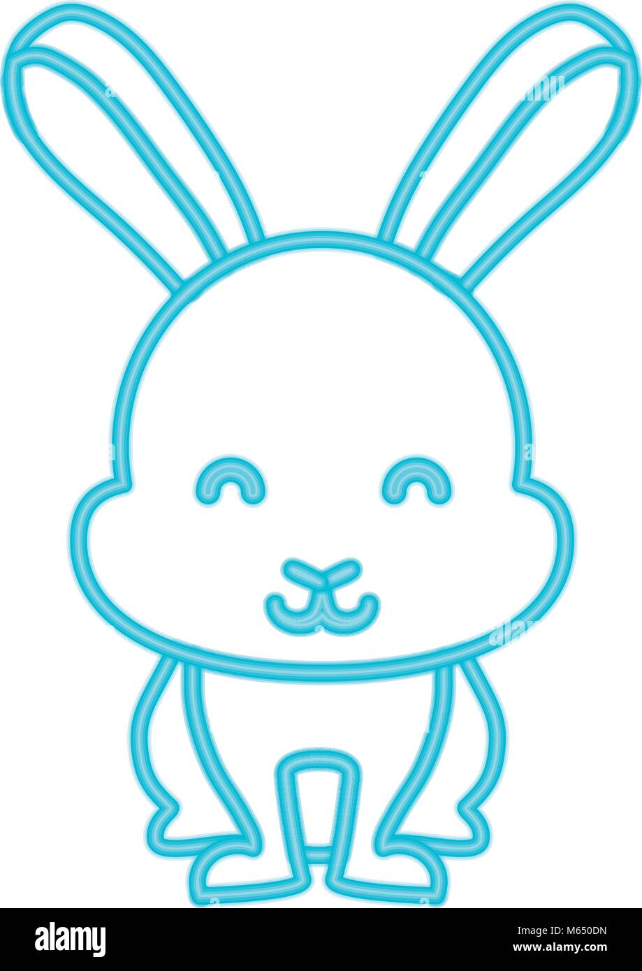 Cute rabbit icon Stock Vector Image & Art - Alamy