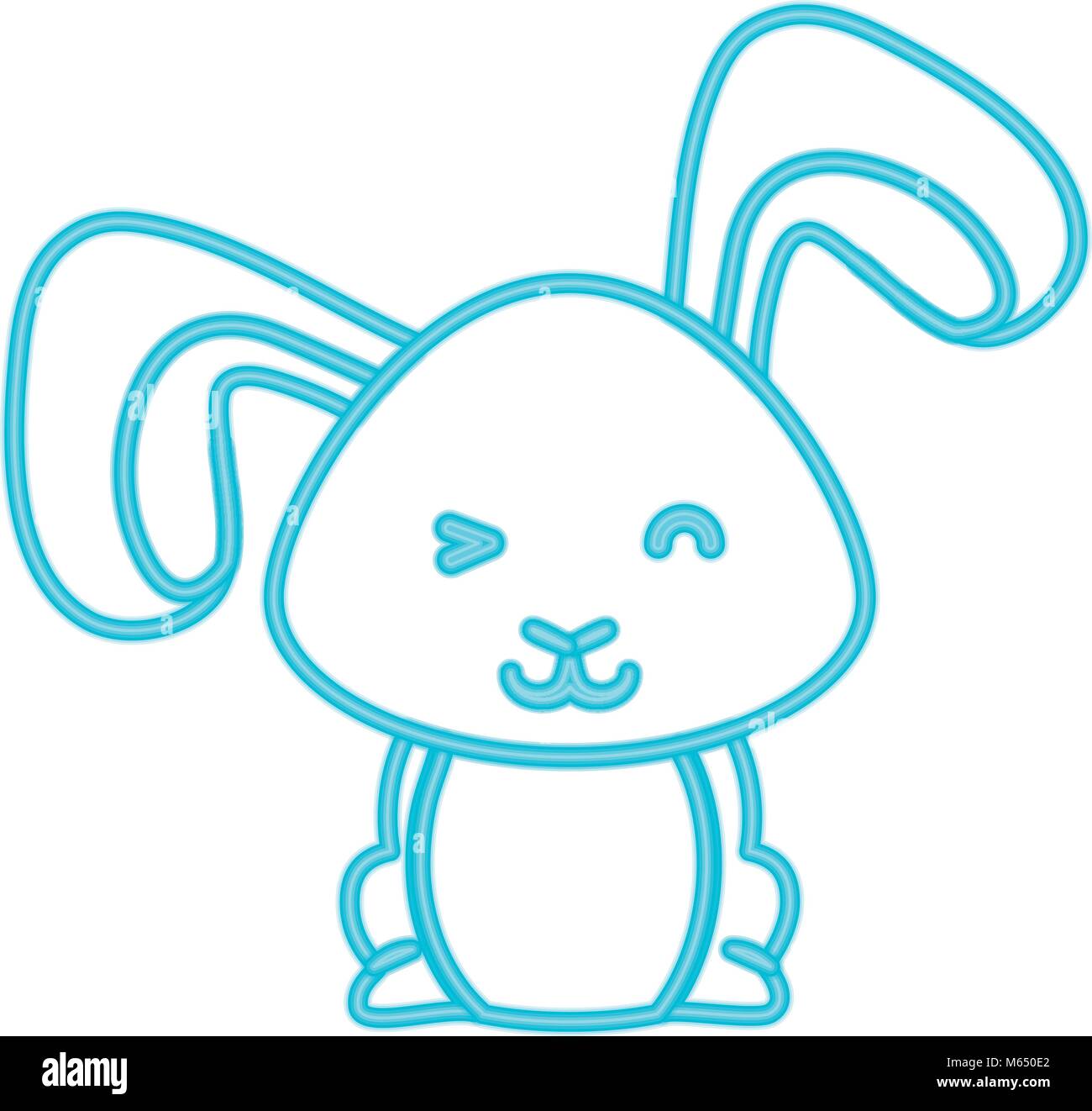 Cute rabbit icon Stock Vector Image & Art - Alamy