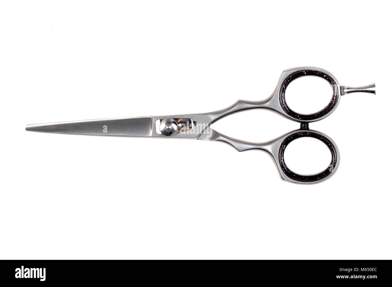 Hair cut Scissors isolated on white background Stock Photo - Alamy