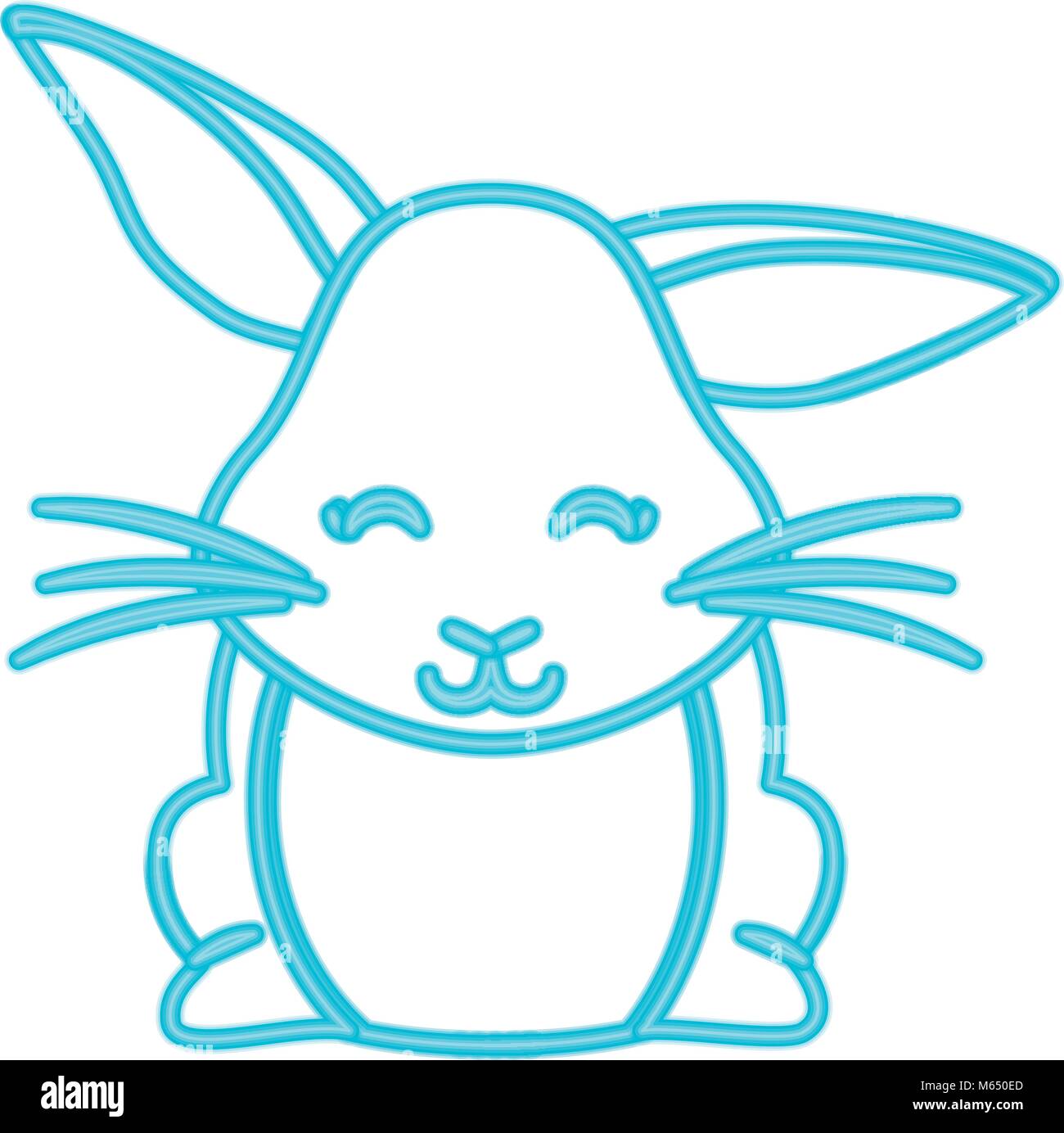 Cute rabbit icon Stock Vector Image & Art - Alamy