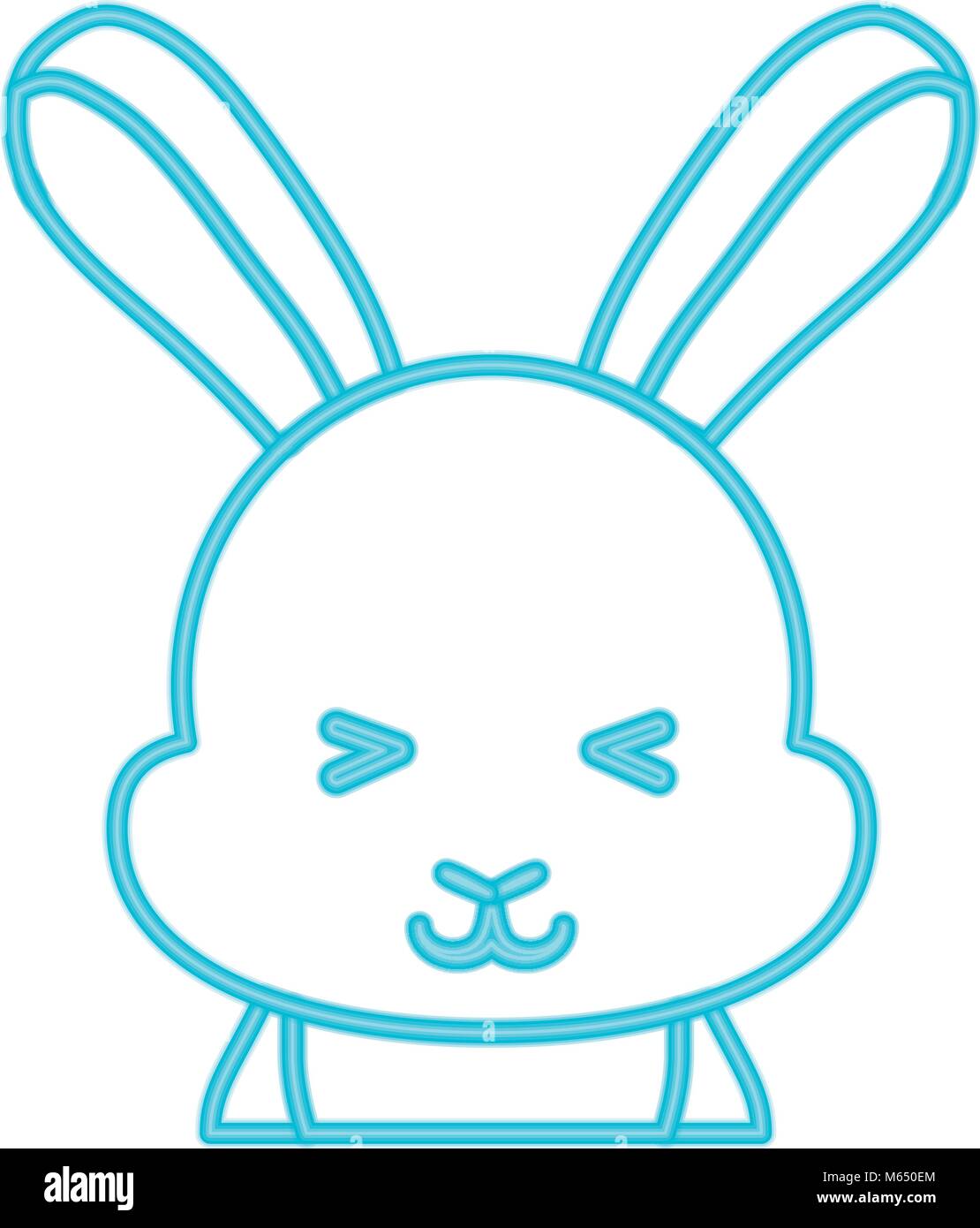 Cute rabbit icon Stock Vector Image & Art - Alamy