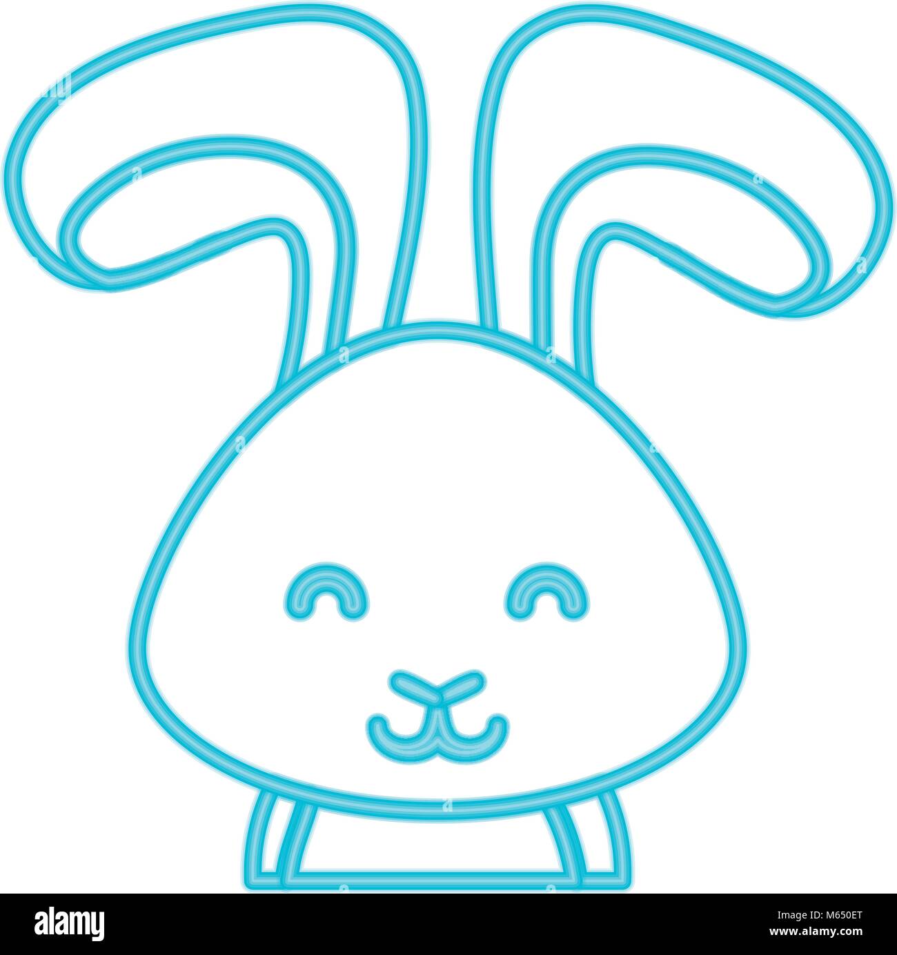 Cute rabbit icon Stock Vector Image & Art - Alamy