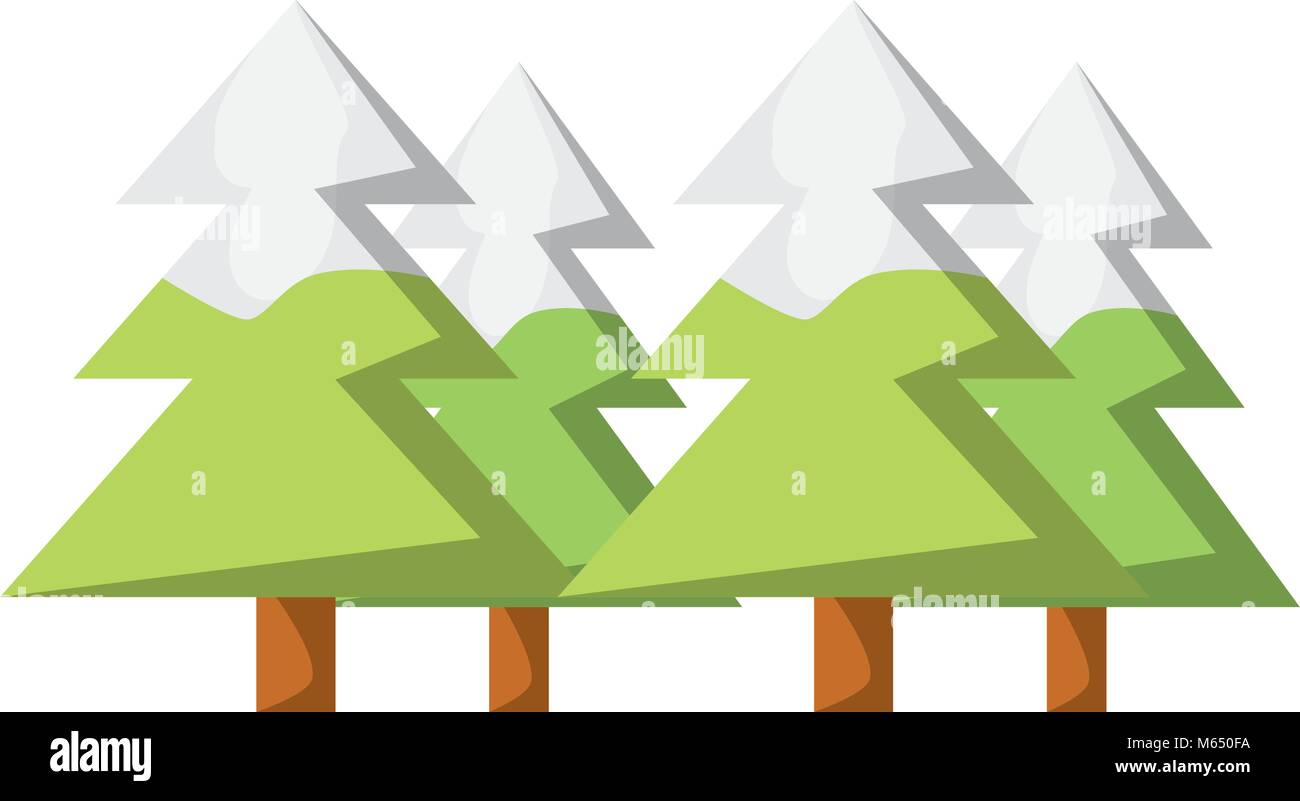 pine trees icon Stock Vector Image & Art - Alamy