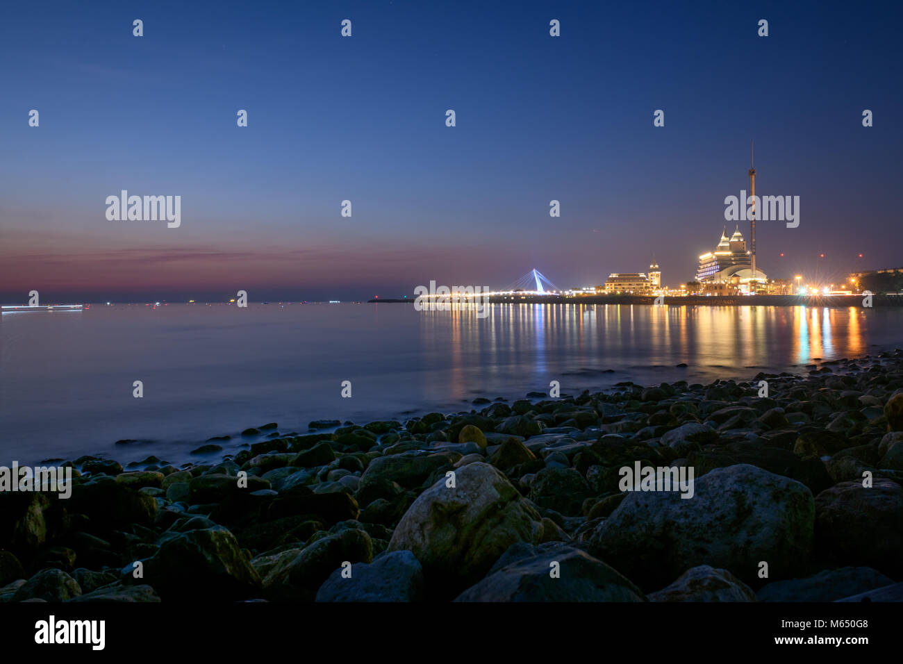 The Marine Pier's evening Stock Photo - Alamy