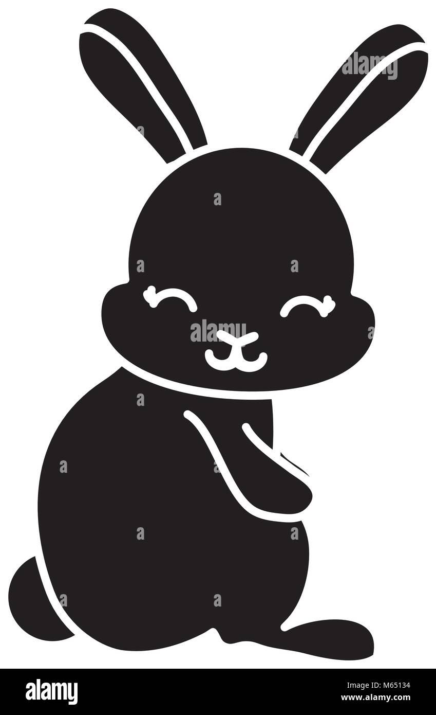 Cute rabbit icon Stock Vector Image & Art - Alamy