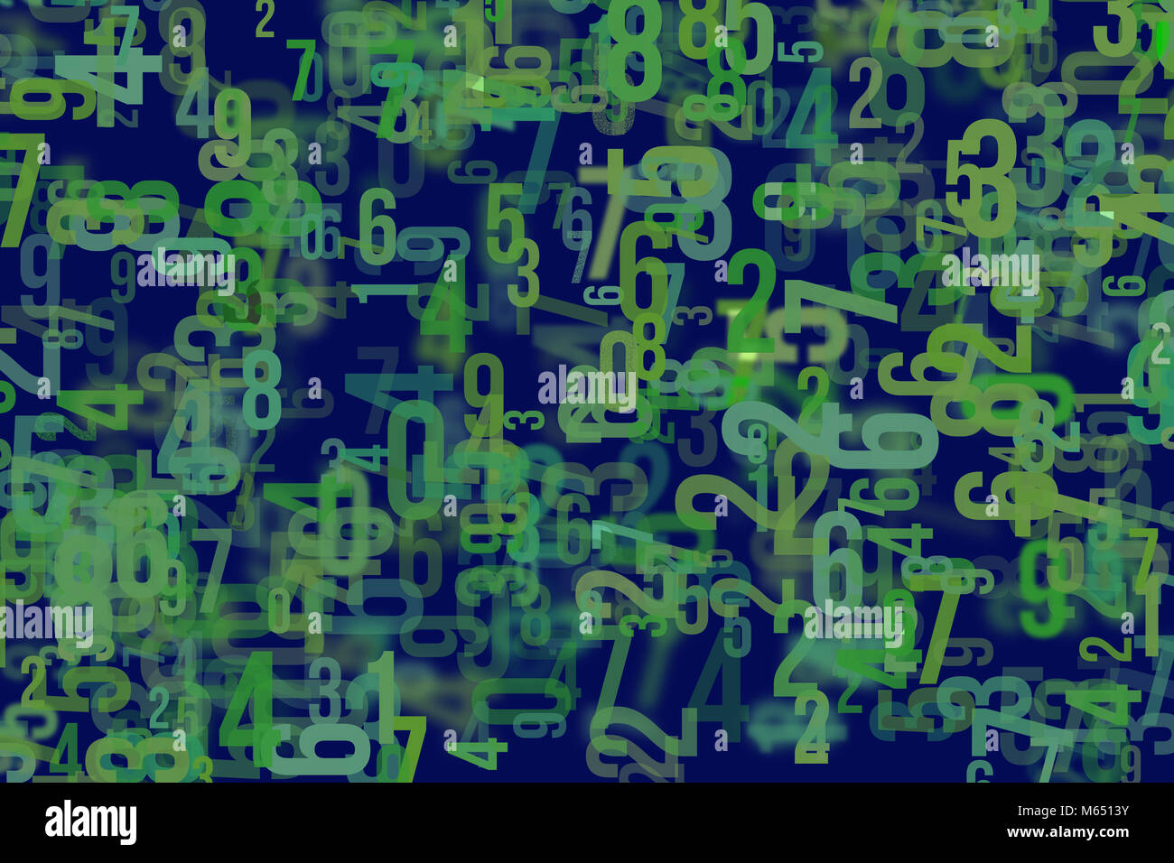 Colorful & blur number from 0 to 9, word cloud for education or ...