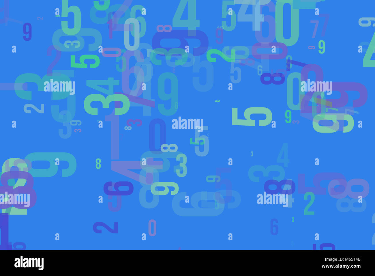 Colorful & blur number from 0 to 9, word cloud for education or ...