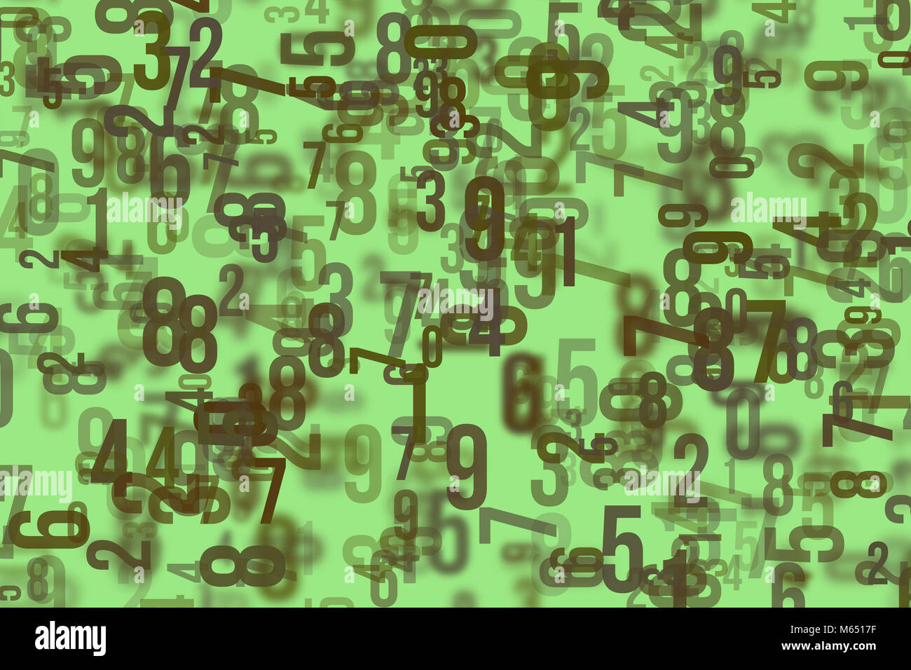 Colorful & blur number from 0 to 9, word cloud for education or ...