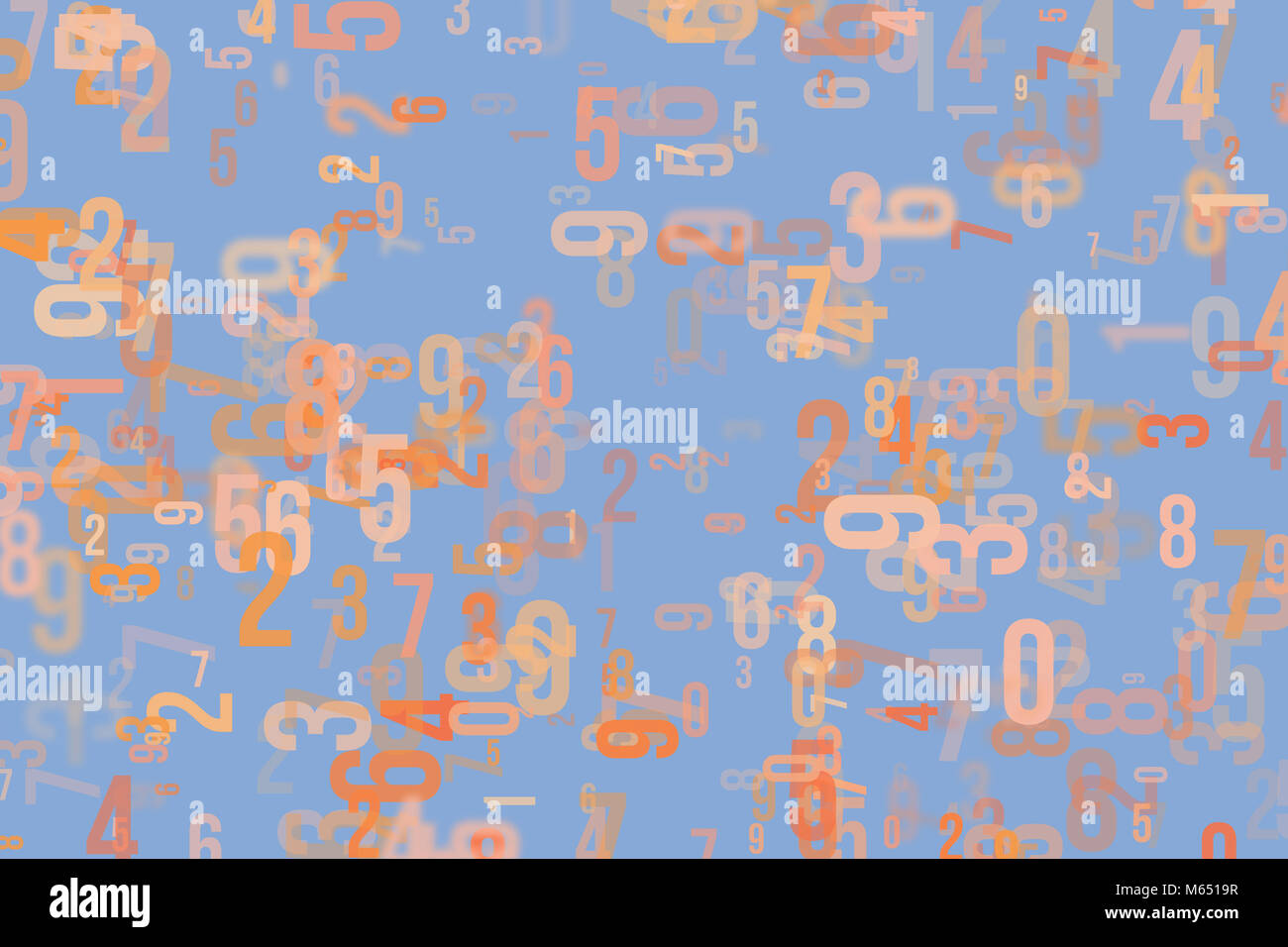 Colorful & blur number from 0 to 9, word cloud for education or ...