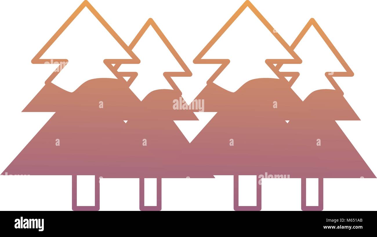 pine trees icon Stock Vector Image & Art - Alamy