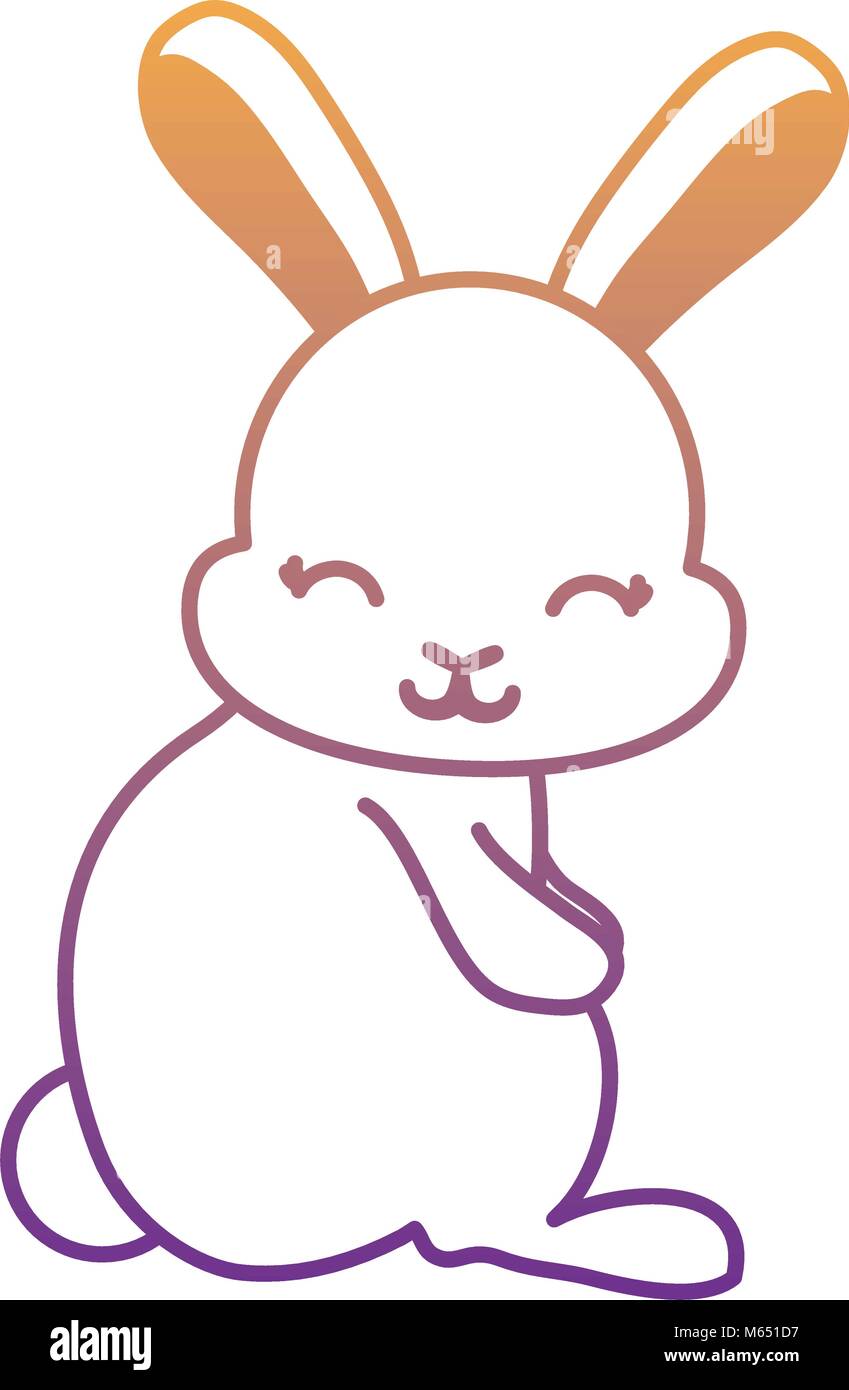 Cute bunny icon Stock Vector Image & Art - Alamy