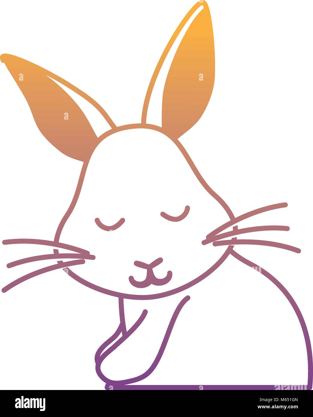 Cute rabbit icon Stock Vector Image & Art - Alamy