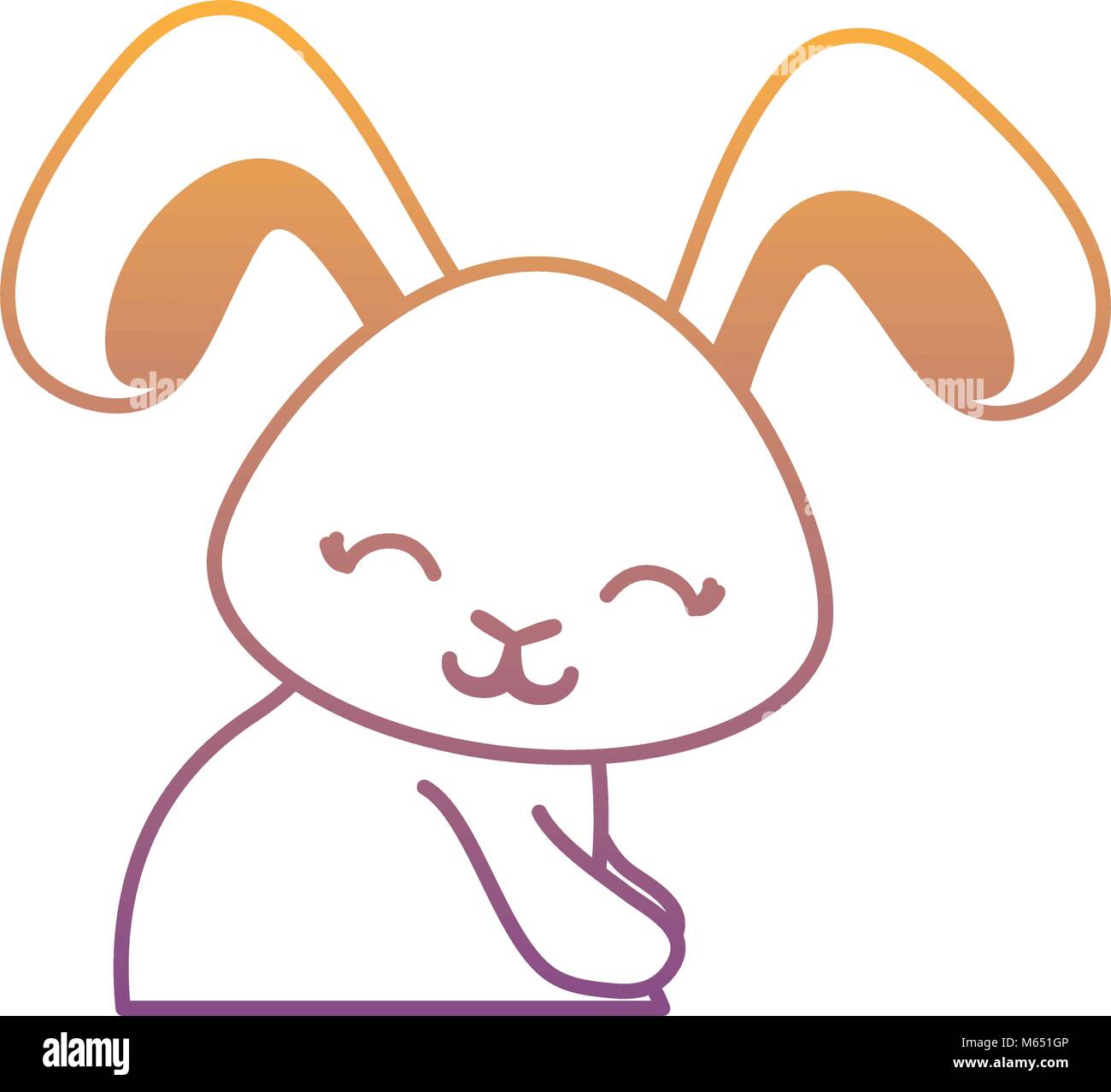 Cute bunny icon Stock Vector Image & Art - Alamy
