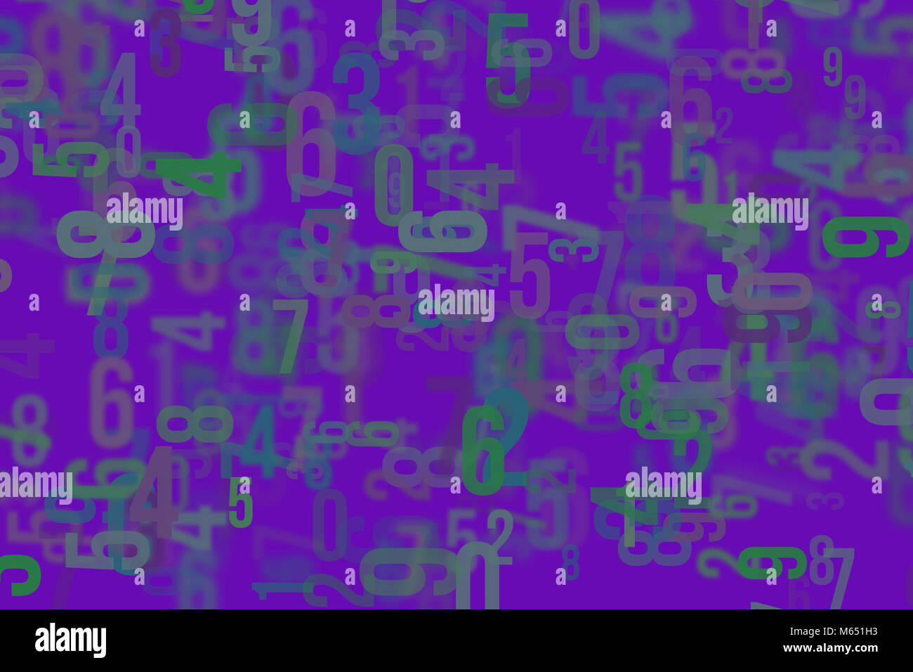 Colorful & blur number from 0 to 9, word cloud for education or ...