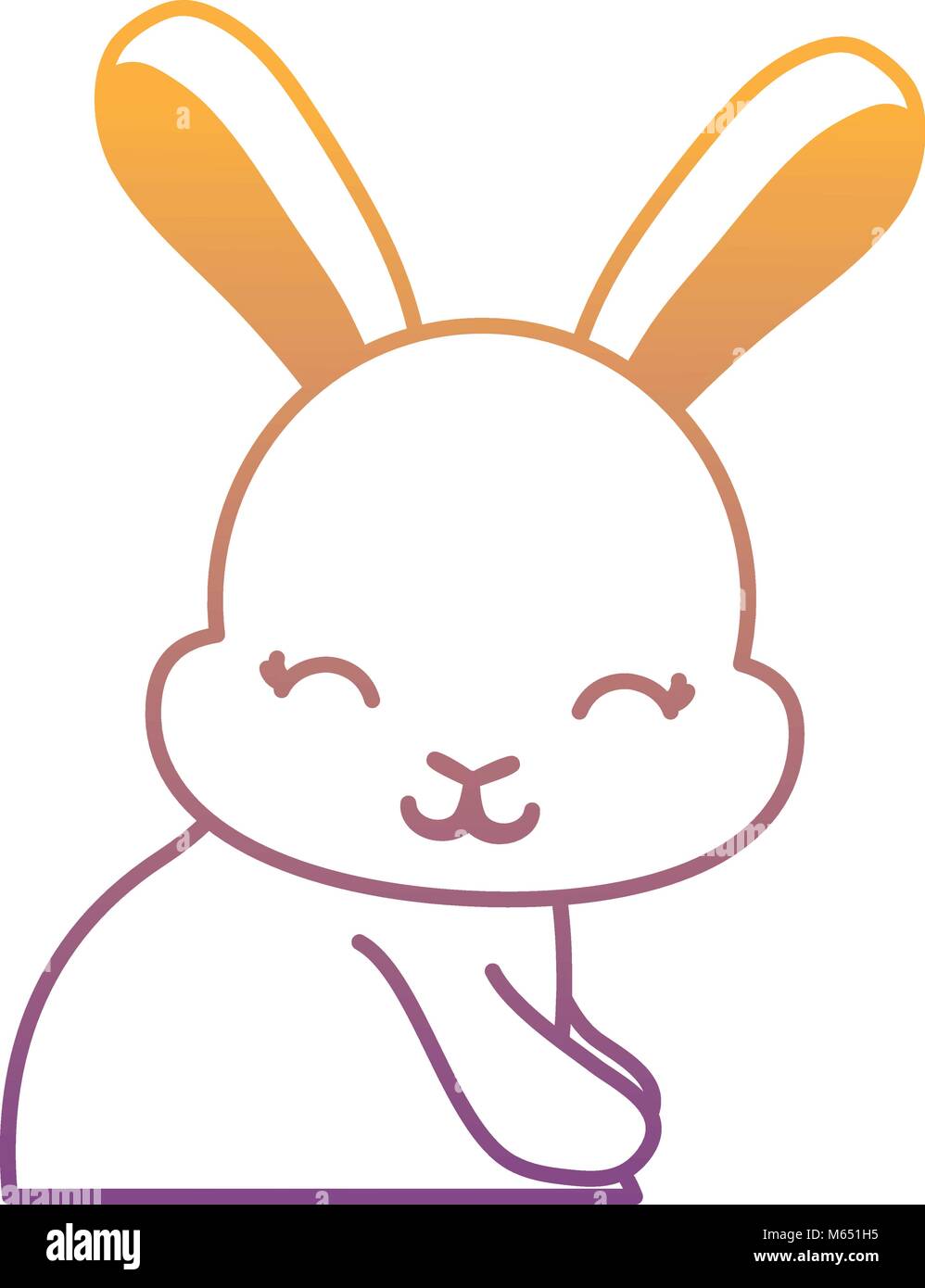 Cute rabbit icon Stock Vector Image & Art - Alamy