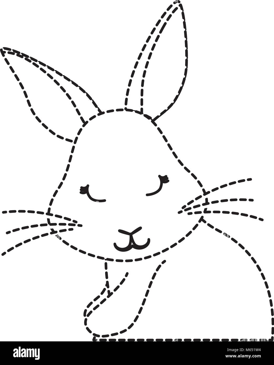Cute bunny icon Stock Vector Image & Art - Alamy