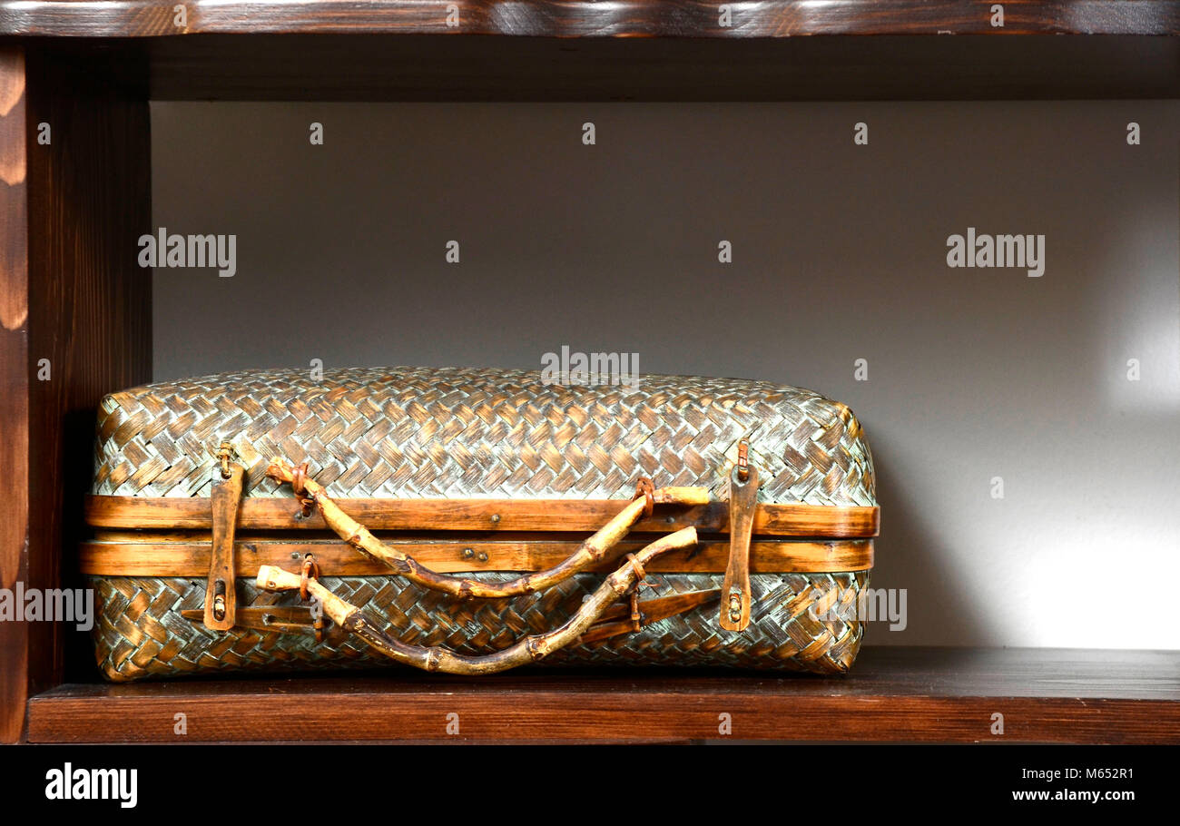 Rustic wooden shelf hi-res stock photography and images - Alamy