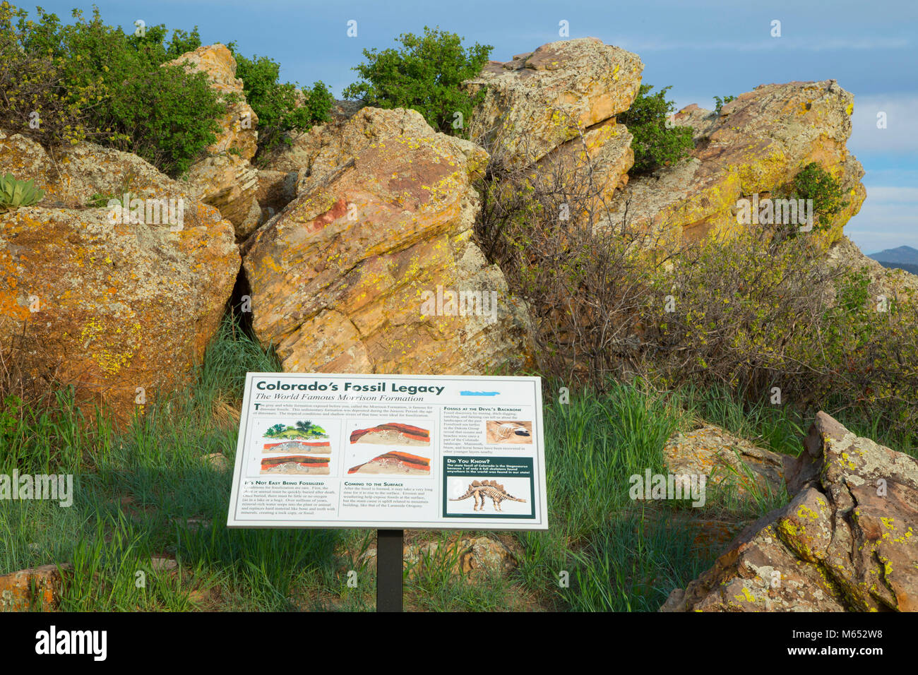 Interpretive board along Morrison Loop Trail, Devil's Backbone Open ...