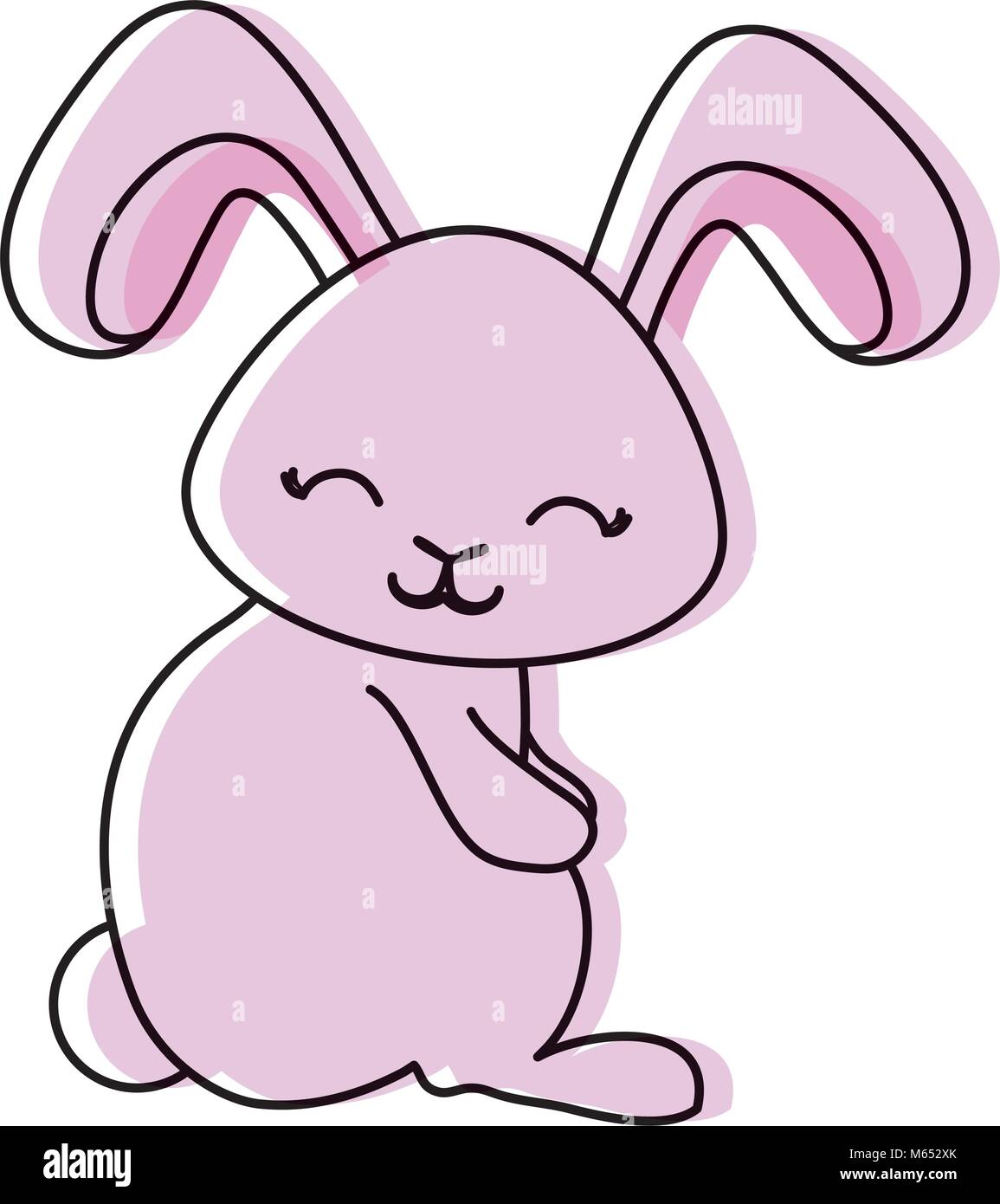 Cute bunny icon Stock Vector Image & Art - Alamy