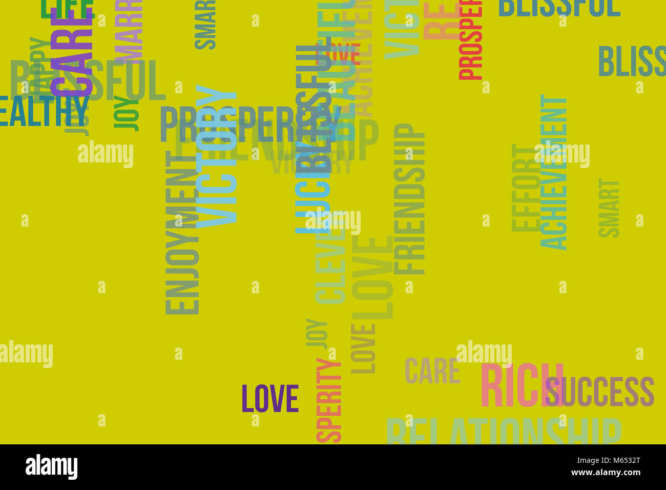 Happy word cloud, for design wallpaper, texture or background Stock ...