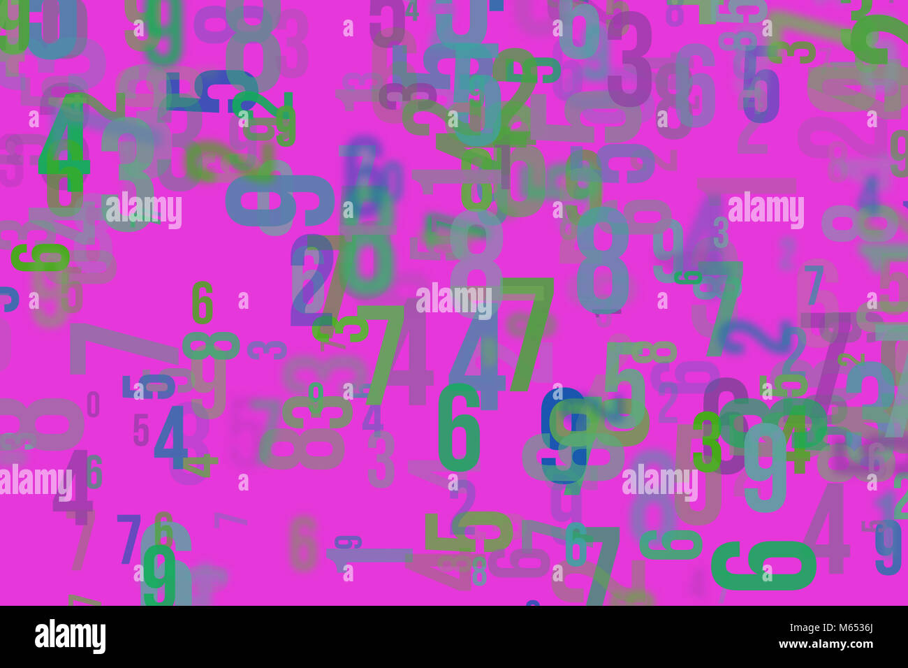 Colorful & blur number from 0 to 9, word cloud for education or ...