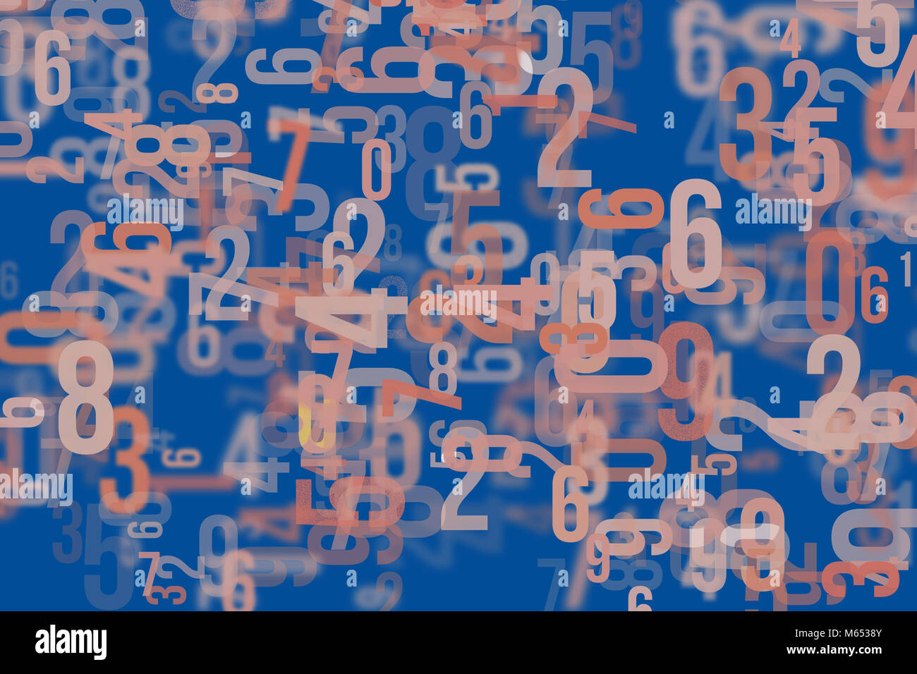 Colorful & blur number from 0 to 9, word cloud for education or ...