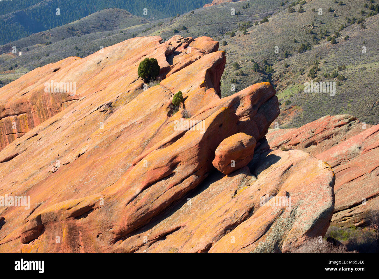 Red rocks, Red Rocks Park, Jefferson County, Colorado Stock Photo - Alamy