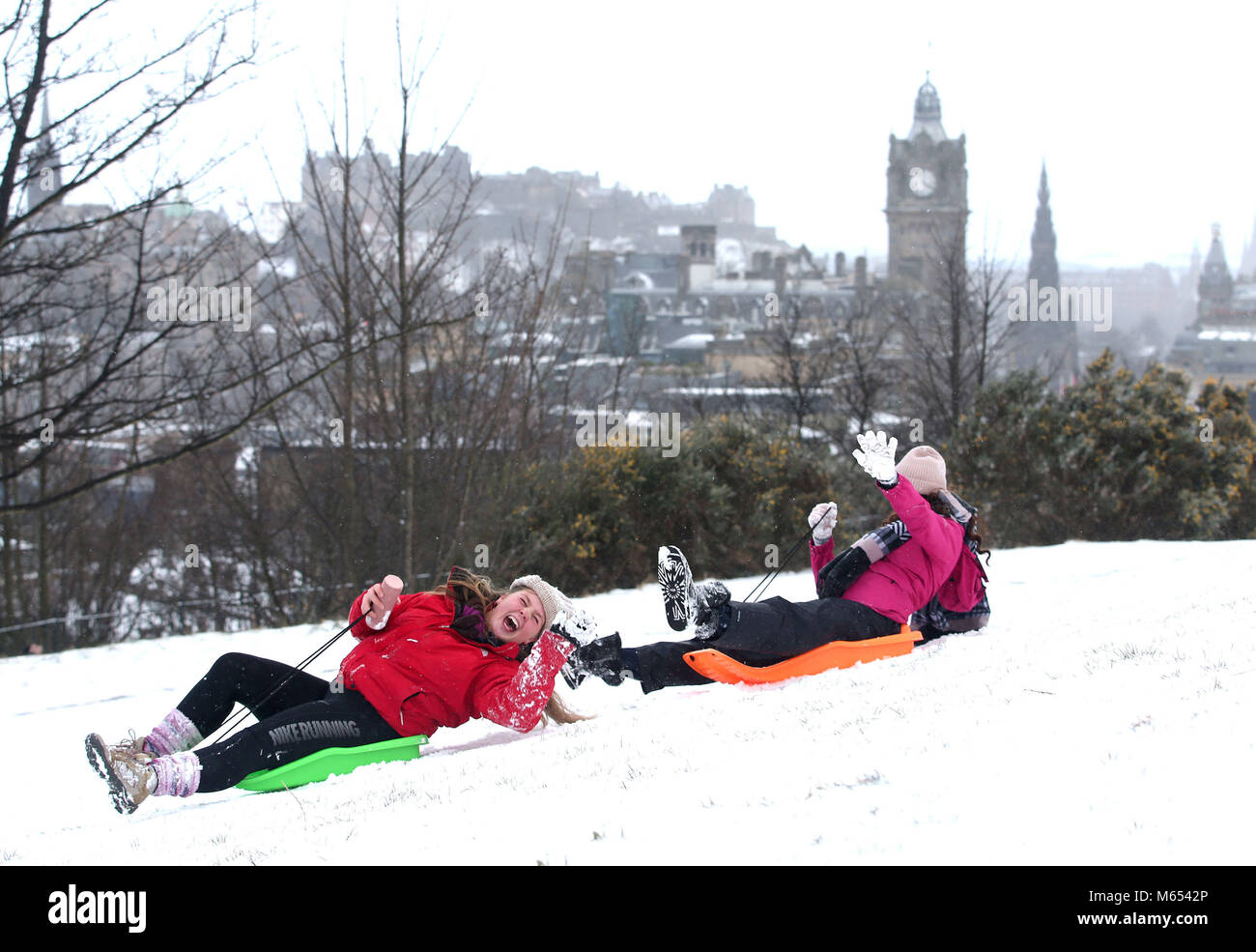 Clara McEwan (left) and Sasha Bey, both aged 17 and from Edinburgh ...