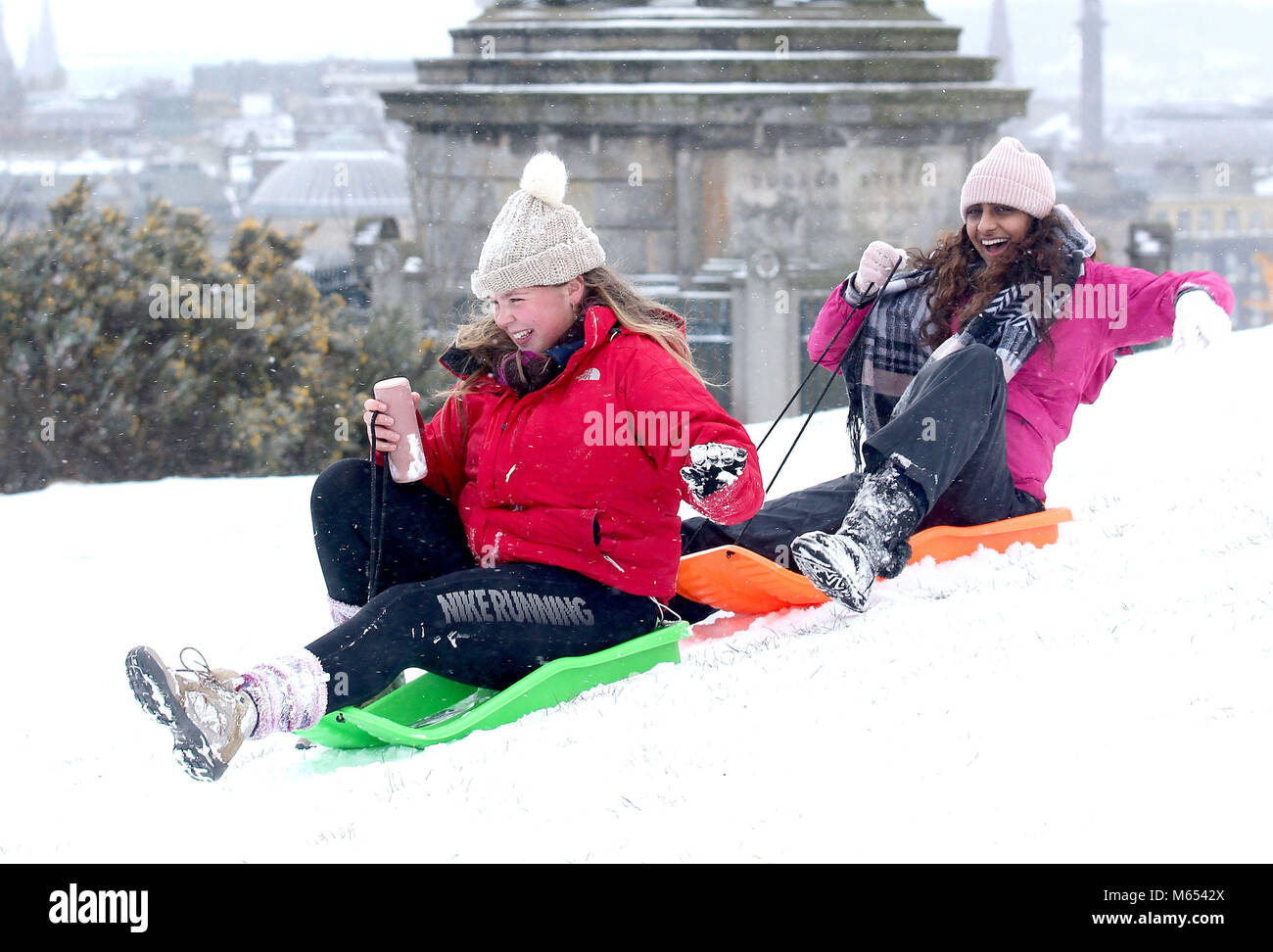 Clara McEwan (left) and Sasha Bey, both aged 17 and from Edinburgh ...