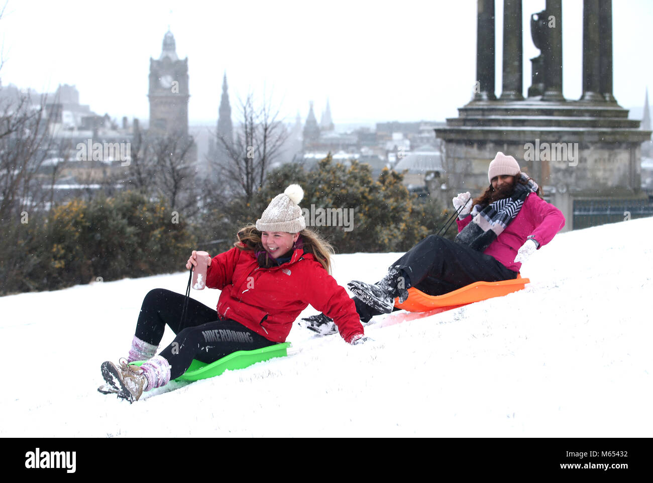 Clara McEwan (left) and Sasha Bey, both aged 17 and from Edinburgh ...