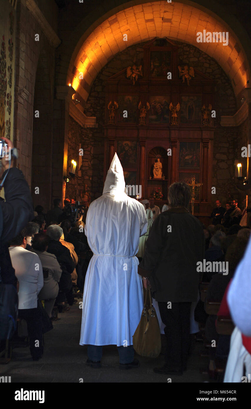 Tergu, Sardinia. The Holy Monday procession during the Holy week Stock ...