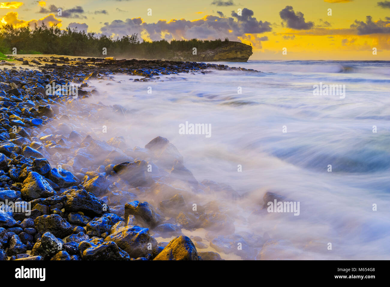 Makawehi Point on Kauai, Hawaii Stock Photo - Alamy