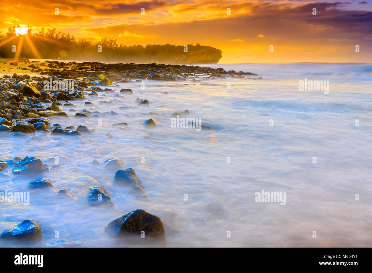 Makawehi Point on Kauai, Hawaii Stock Photo - Alamy