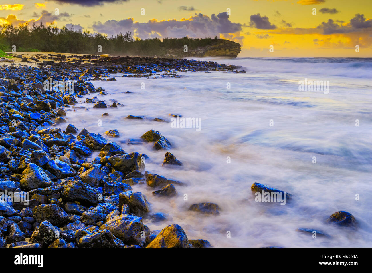 Makawehi Point on Kauai, Hawaii Stock Photo - Alamy