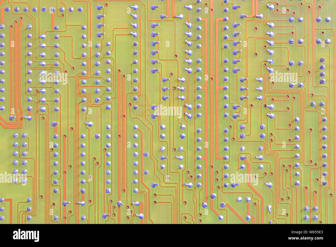 Close-up of the backside of an electronical circuit board Stock Photo ...