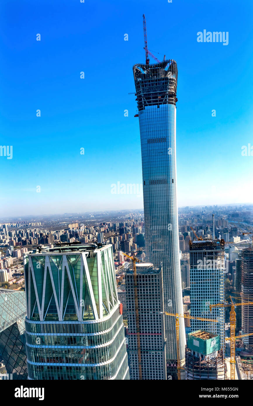 China World Trade Center Z15 Towers Skyscrapers Guamao Central Business ...