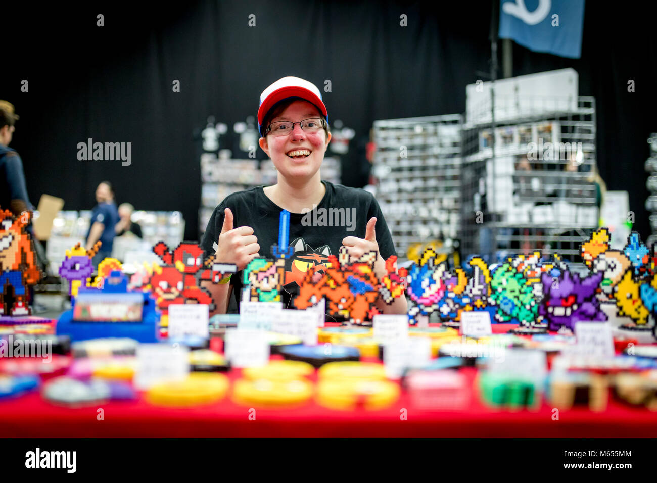 Happy market stall holder hi-res stock photography and images - Alamy