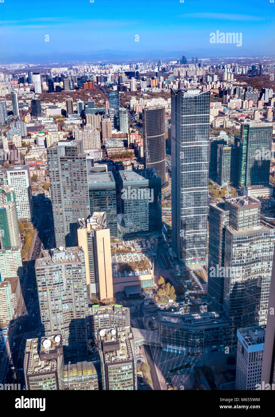 Guomao Chaoyang Districts Cityscape Office Towers Apartments Beijing ...